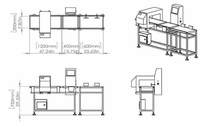 Checkweigher And Metal Detector Machines 2 In 1 System - Buy Product on ...